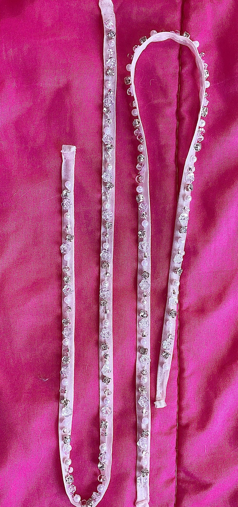 Detachable Beaded Straps. Spaghetti Straps With Rhinestones - Etsy