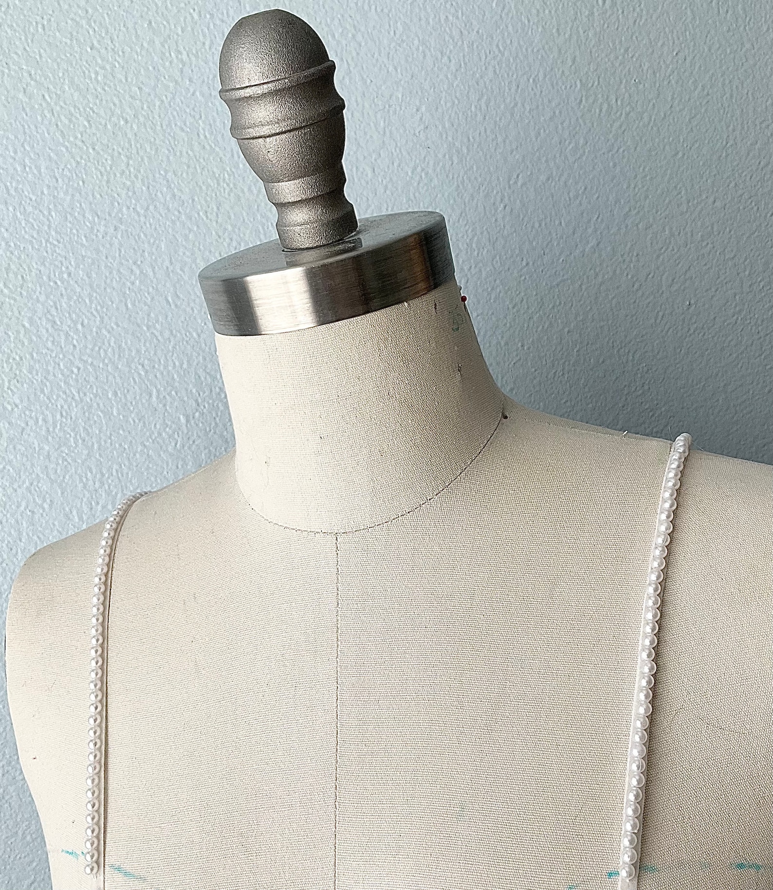 Detachable Straps. 6mm Pearls Beaded Onto Organza Spaghetti Straps - Etsy