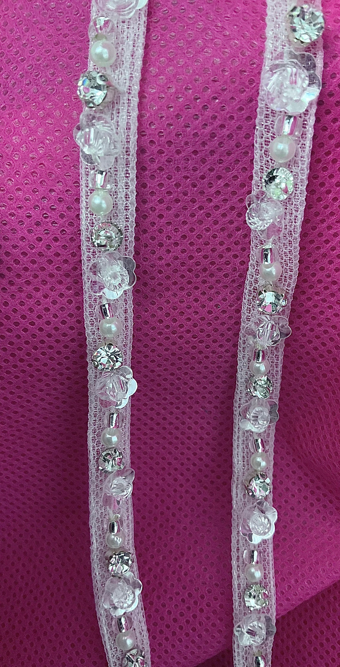 Detachable Beaded Straps. Spaghetti Straps With Rhinestones - Etsy