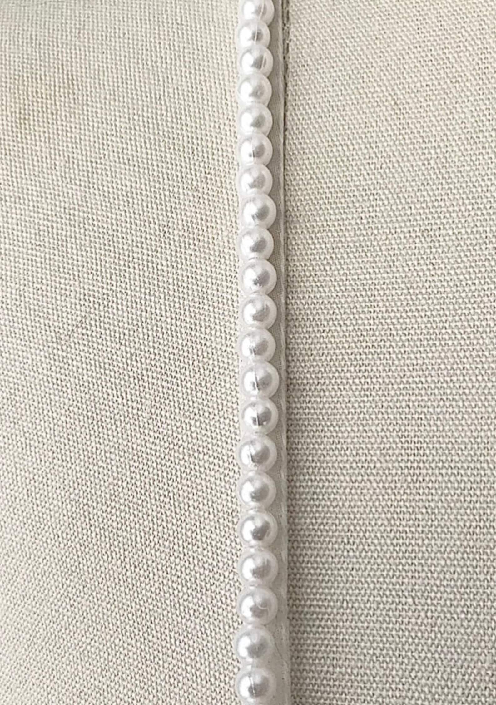 Detachable Straps. 6mm Pearls Beaded Onto Organza Spaghetti Straps - Etsy