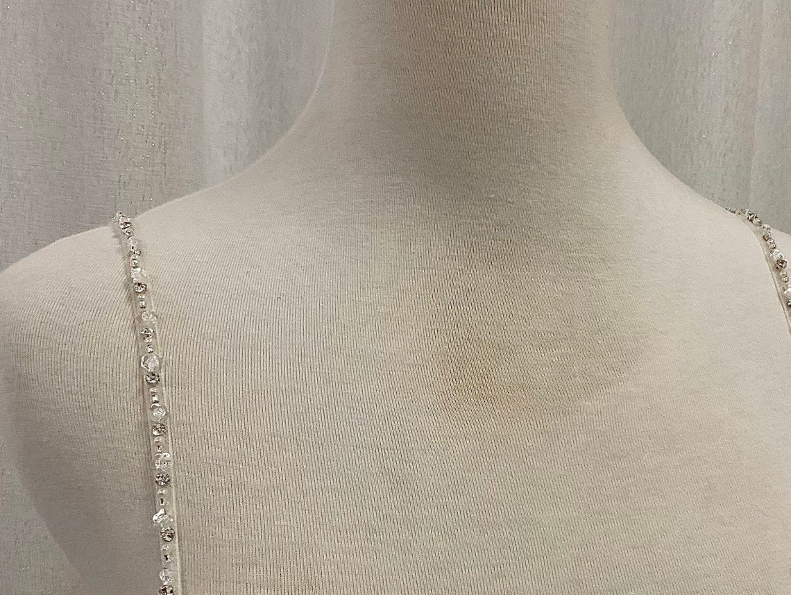 Detachable Beaded Straps. Spaghetti Straps With Rhinestones - Etsy