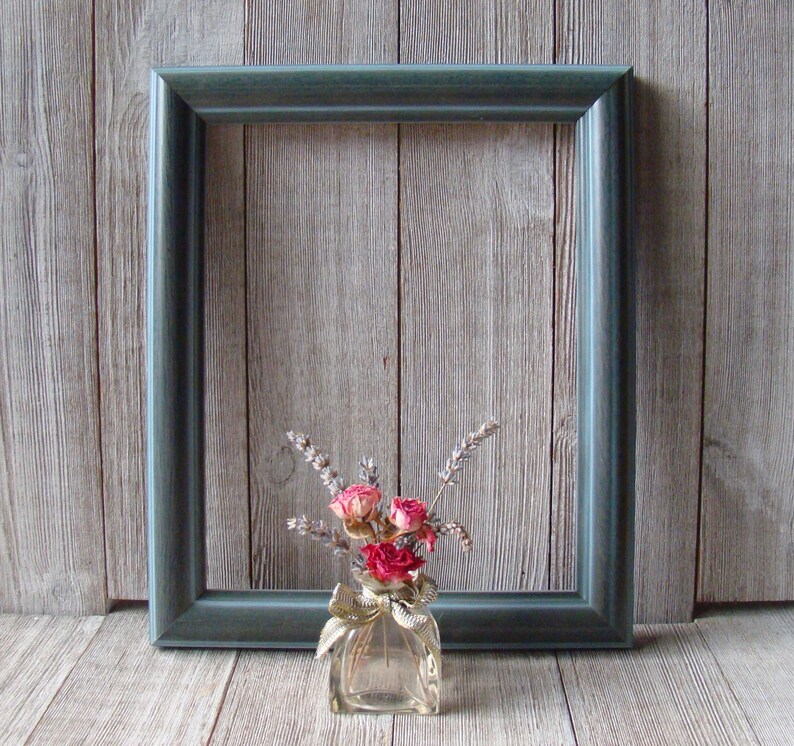 Vintage 8 X 10 Blue Wood Frame - Etsy