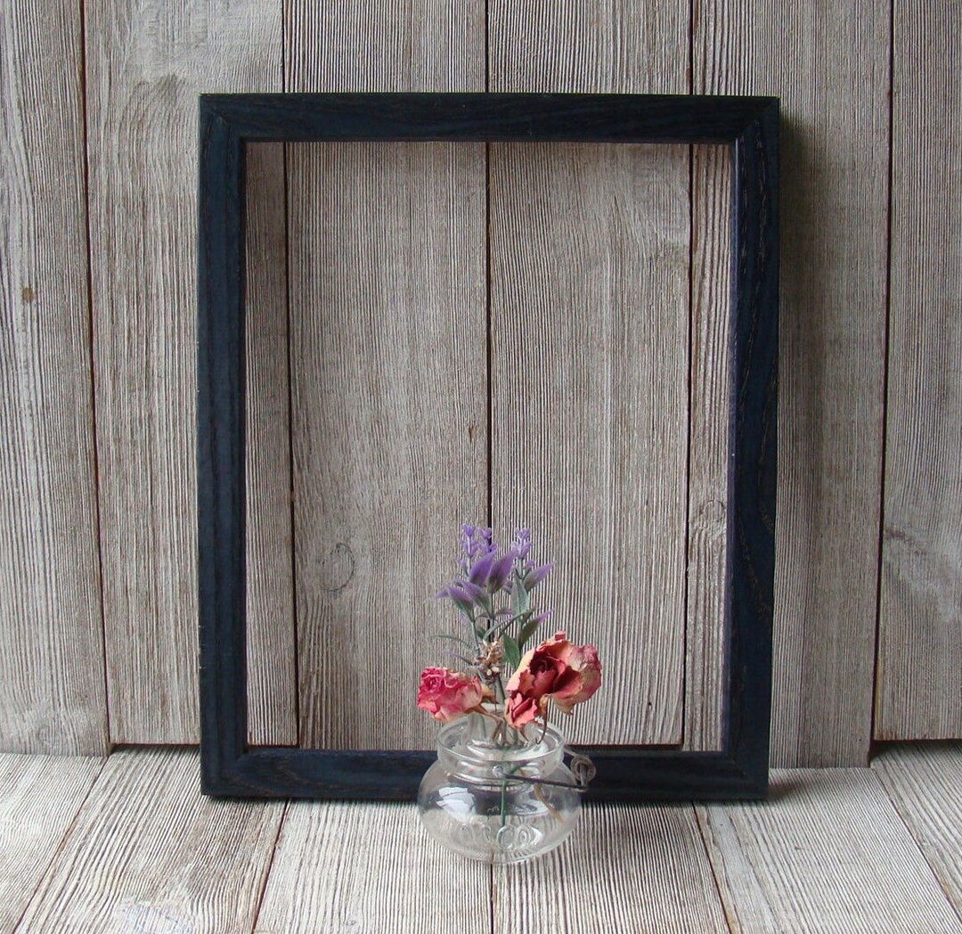 8 X 10 Dark Blue Oak Wood Frame - Etsy