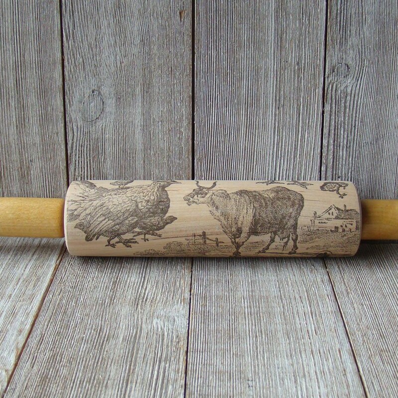 Rooster Rolling Pin - Etsy