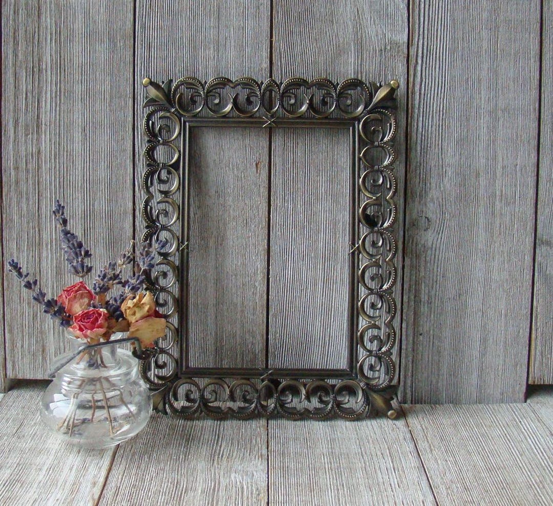 Ornate 4 X 6 Gold Toned Metal Frame - Etsy