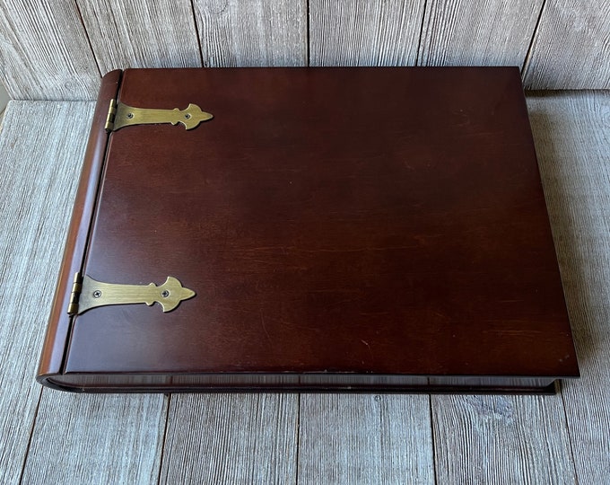 Vintage 1994 the Bombay Company Wood Memory Book Keepsake Box With ...