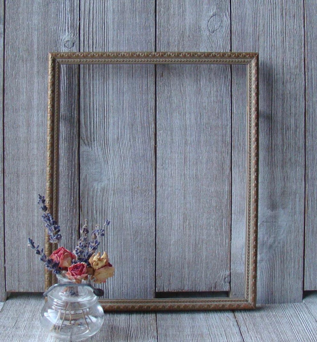 Vintage 8 X 10 Gold Wood Frame - Etsy