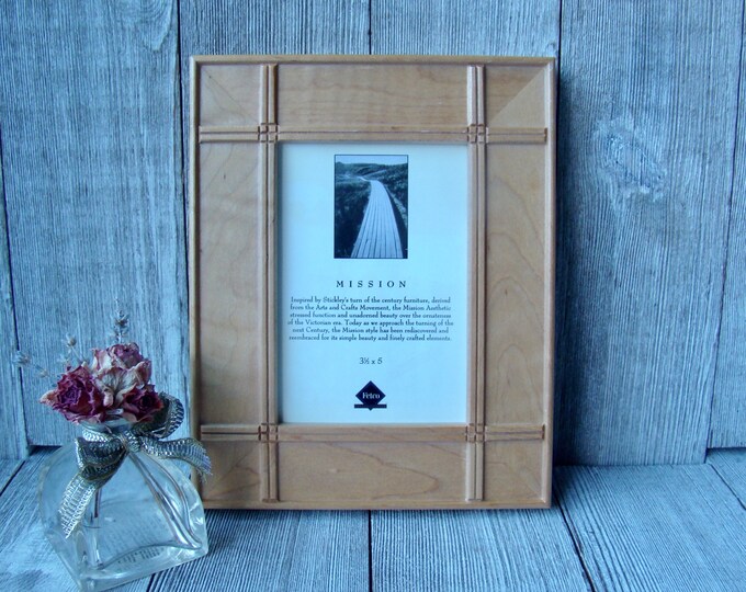 3 1/2 X 5 Mission Style Wood Frame - Etsy