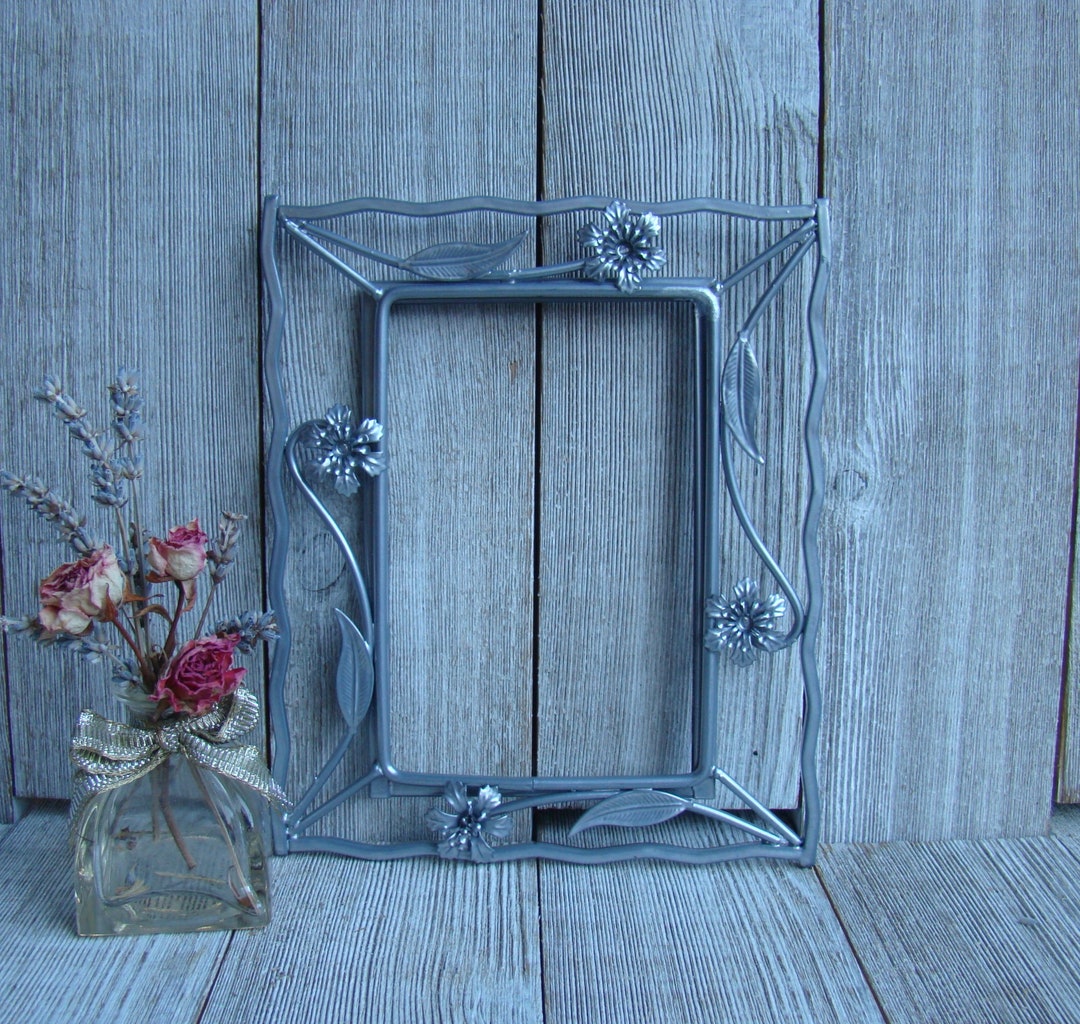 4 X 6 Silver Floral Frame - Etsy