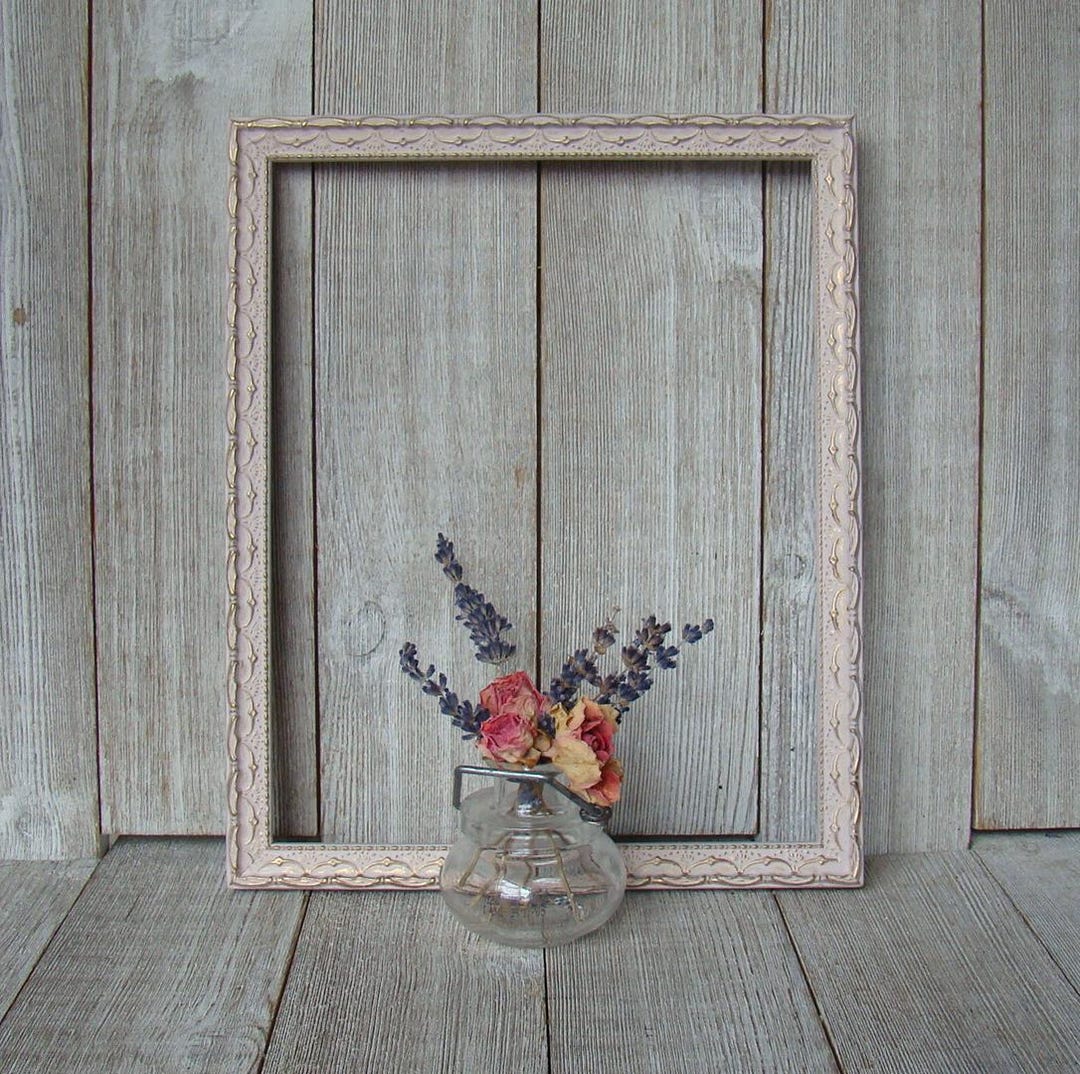 Hand Painted 8 X 10 Pink and Gold Wood Frame - Etsy