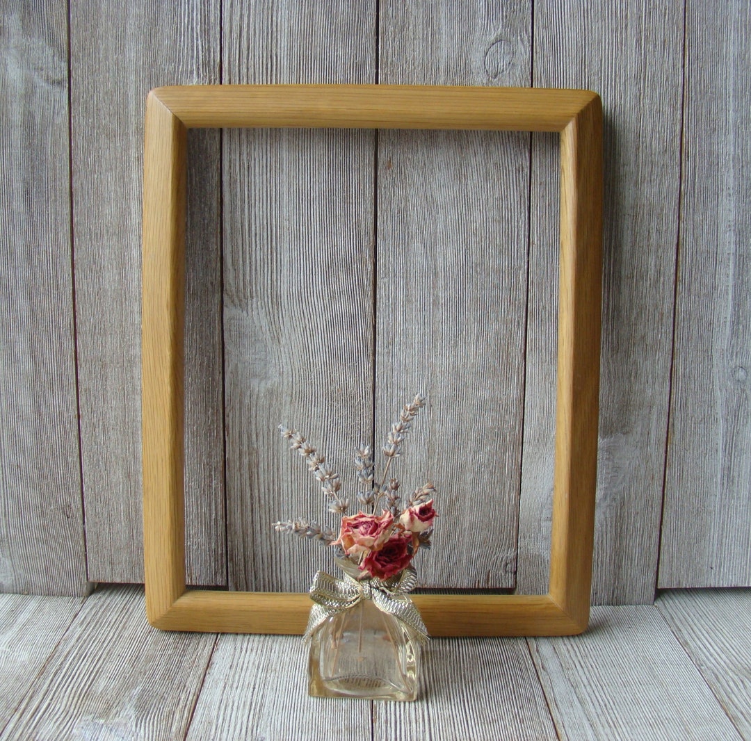 Vintage MCM 8 X 10 Solid Wood Frame With Round Corners - Etsy