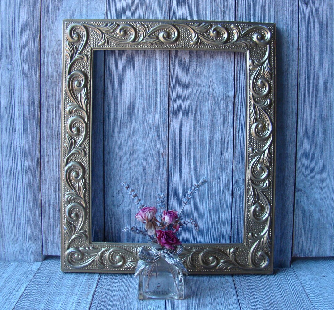 8 X 10 Ornate Gold Frame - Etsy