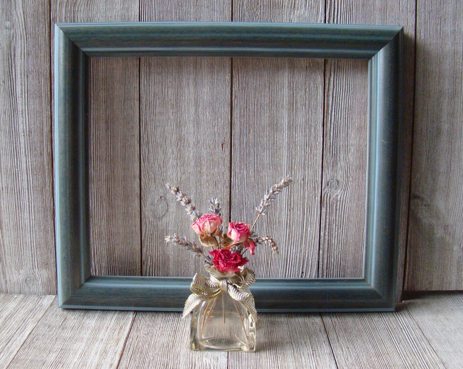 Vintage 8 X 10 Blue Wood Frame - Etsy