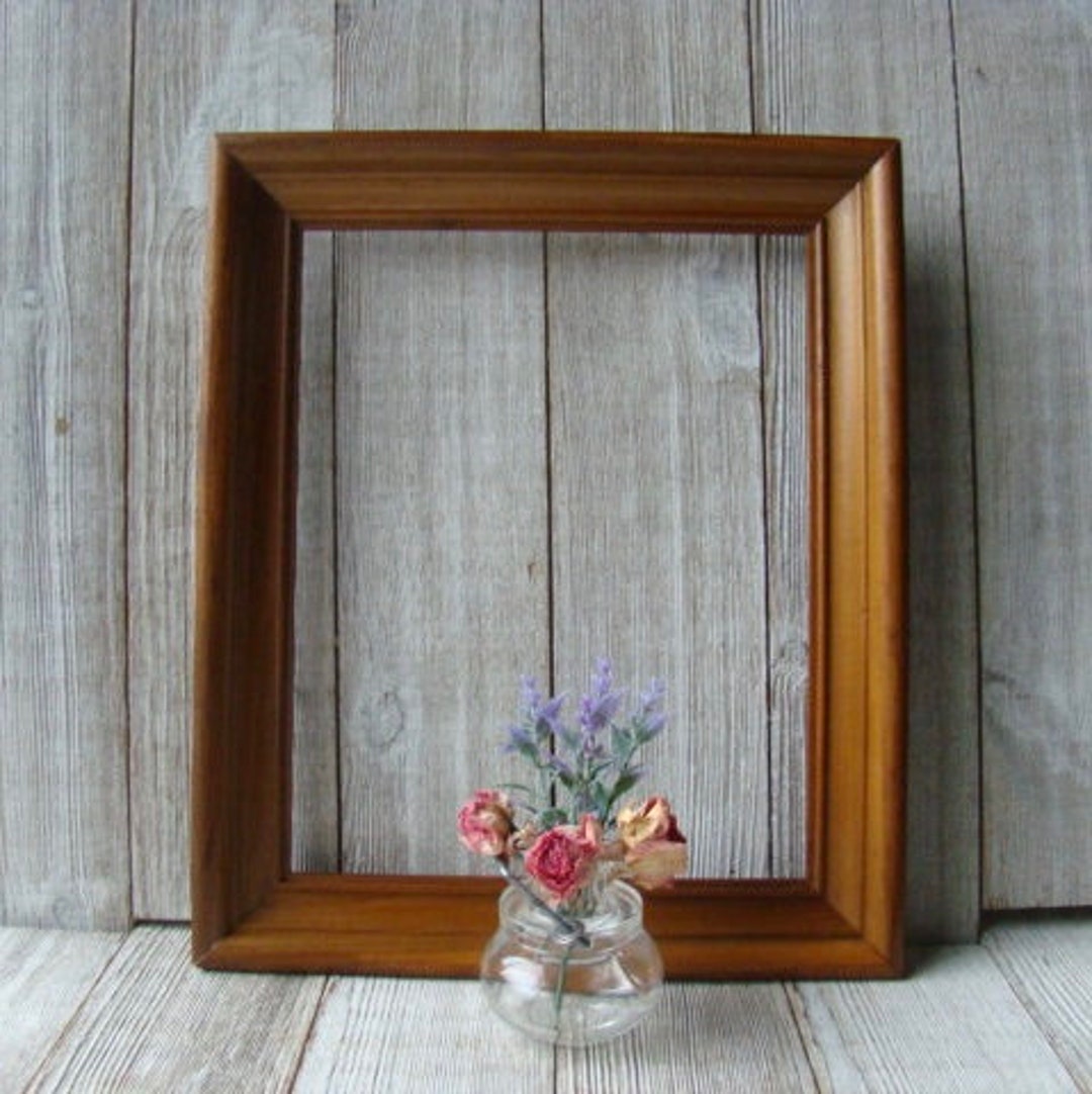 Vintage 8 X 10 Solid Oak Wood Frame - Etsy