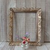 Vintage 5 X 7 Gold Rose Metal Frame - Etsy