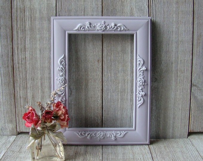 Hand Painted 5 X 7 Mauve Rose Frame With White Highlights - Etsy