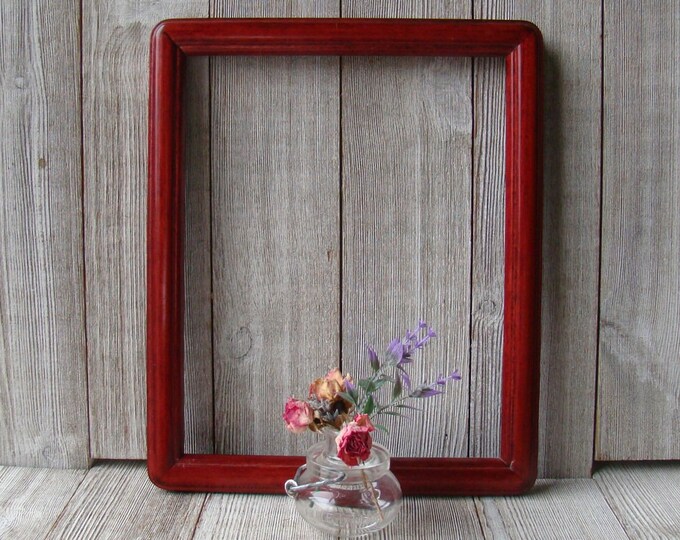 8 X 10 Solid Rose or Cherry Wood Frame With Rounded Corners - Etsy