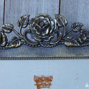 Vintage 5 X 7 Gold Rose Metal Frame - Etsy