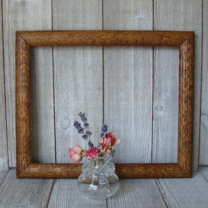 Vintage 8 X 10 Solid Oak Wood Frame - Etsy