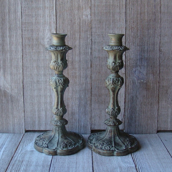 Tall Metal Taper Candle Holders - Etsy