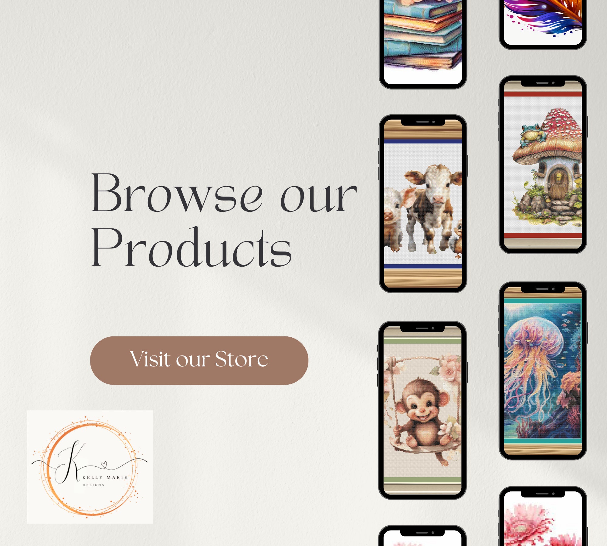 Celestial Sea Dance Cross Stitch Pattern | Whimsical Jellyfish ...