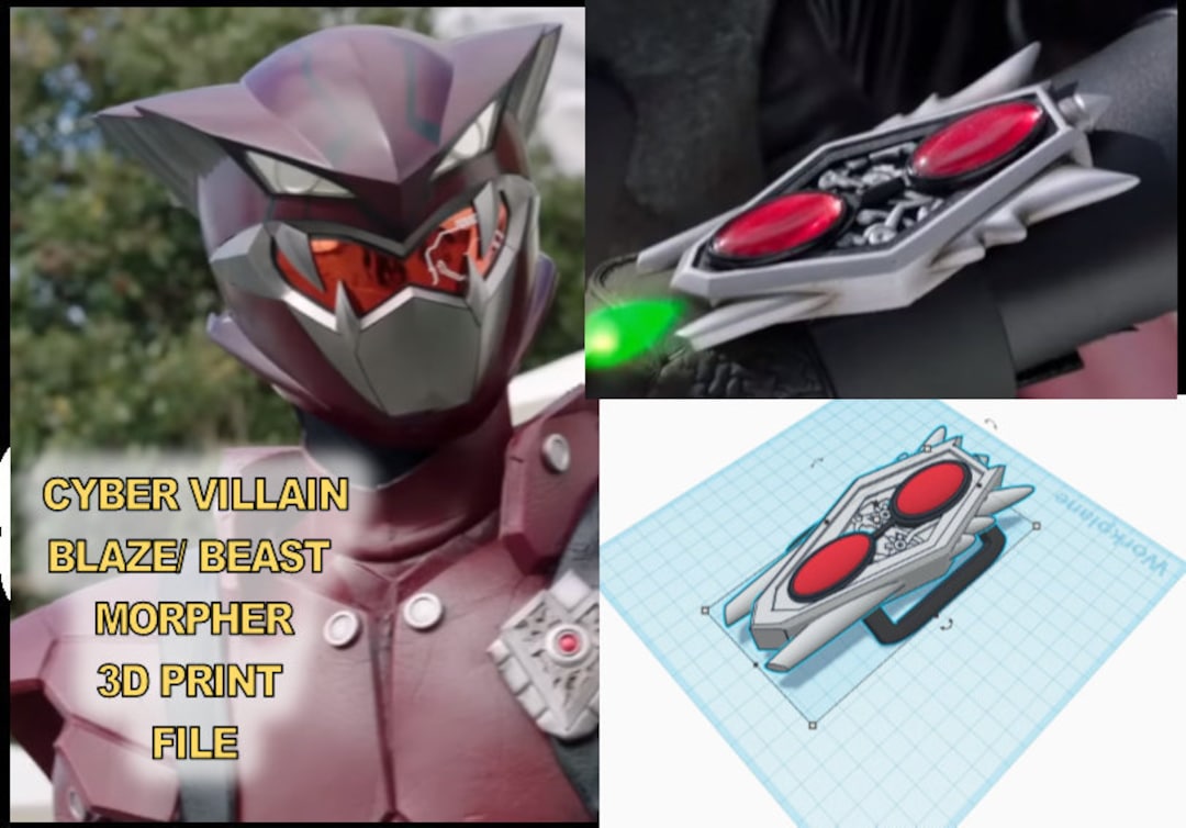 DIGITAL Beast Morphers/ Sentai Go Buster Blaze Morpher Dark Buster 3D ...