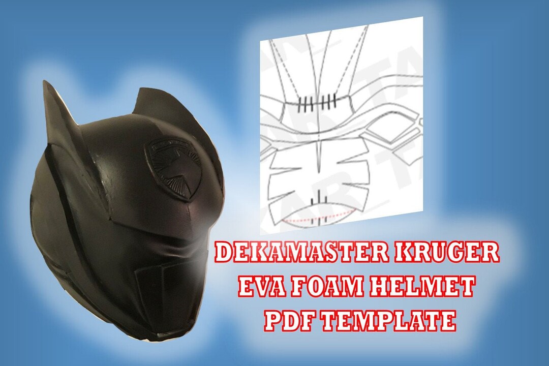 Kruger SPD Dekamaster-shadow Ranger Eva Foam Helmet Pdf TEMPLATE for ...