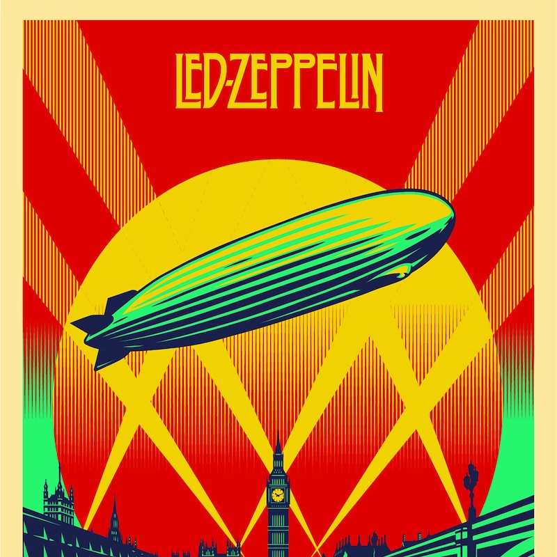 Led Zeppelin Concert Poster - Etsy