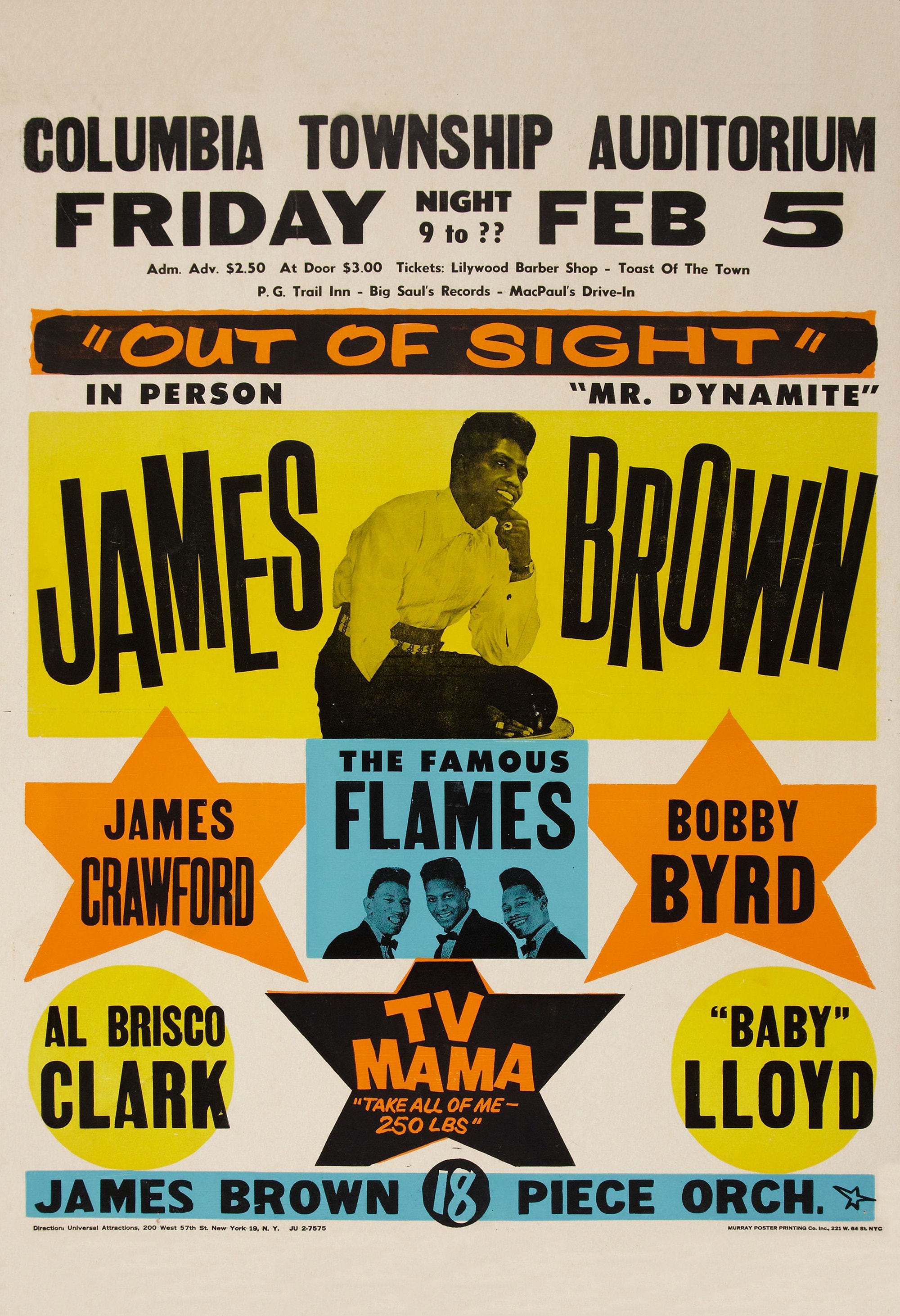 James Brown Re-print Vintage Concert Poster - Etsy