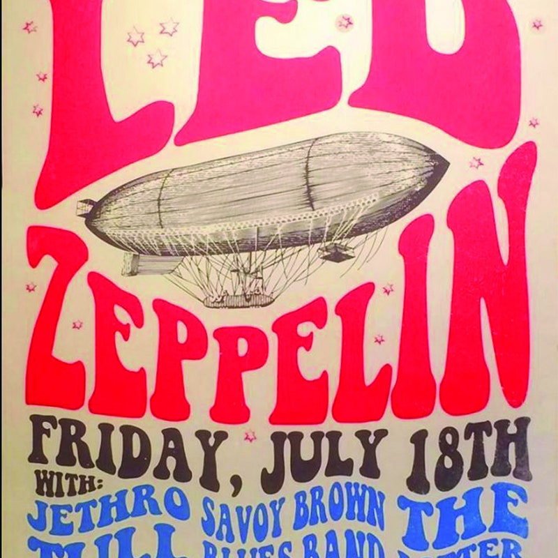 Led Zeppelin Concert Poster - Etsy