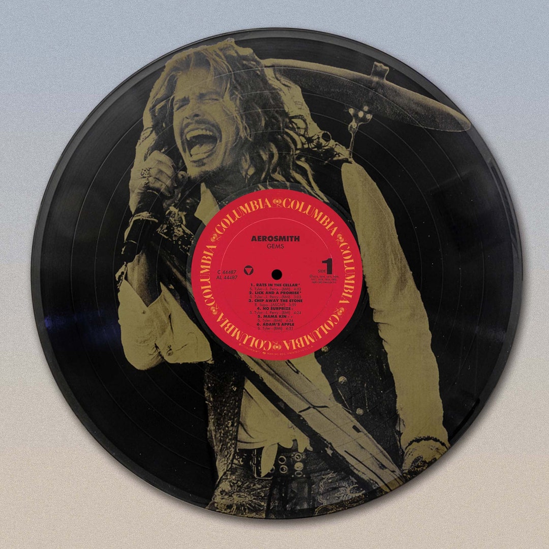 Aerosmith GEMS Laser Etched Record Wall Art. - Etsy