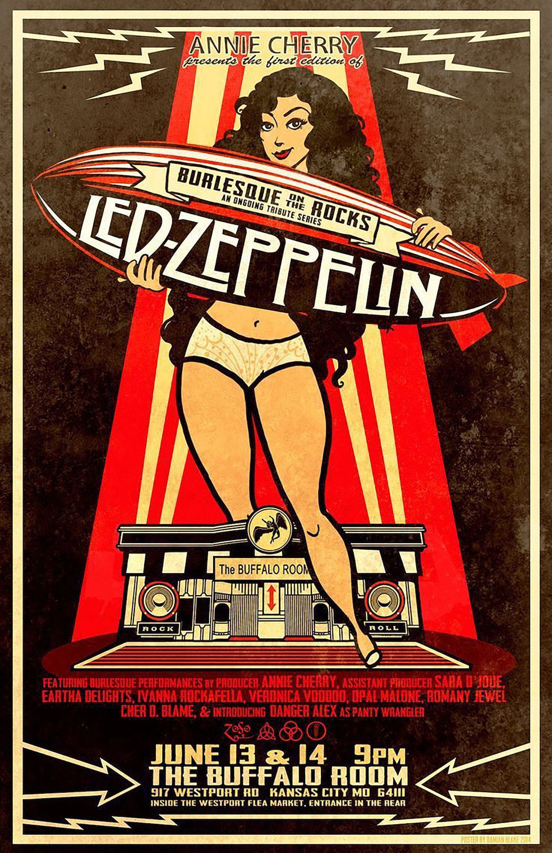 Led Zeppelin Re-print Vintage Concert Poster - Etsy