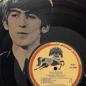 George Harrison Dark Horse Label Laser Etched Record Wall Art. - Etsy