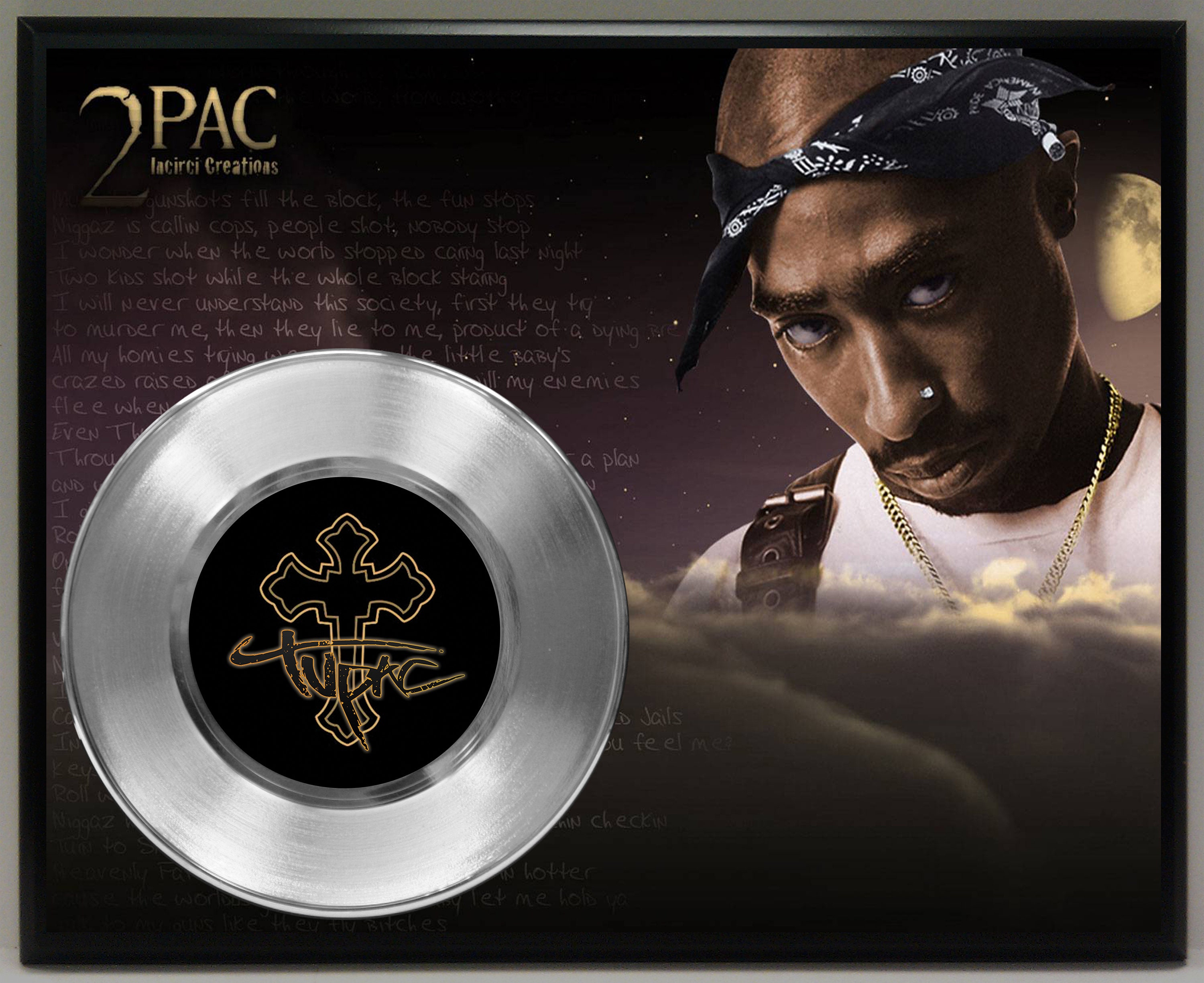 2pac / Tupac 45 Record Poster Art Music Memorabilia Display | Etsy