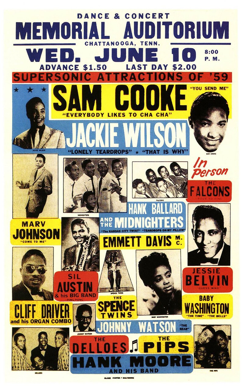 Sam Cooke Re-print Vintage Concert Poster - Etsy