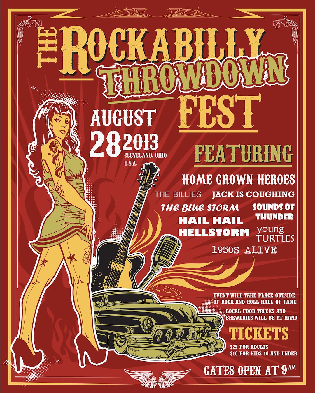 Rockabilly Re-print Vintage Concert Poster - Etsy