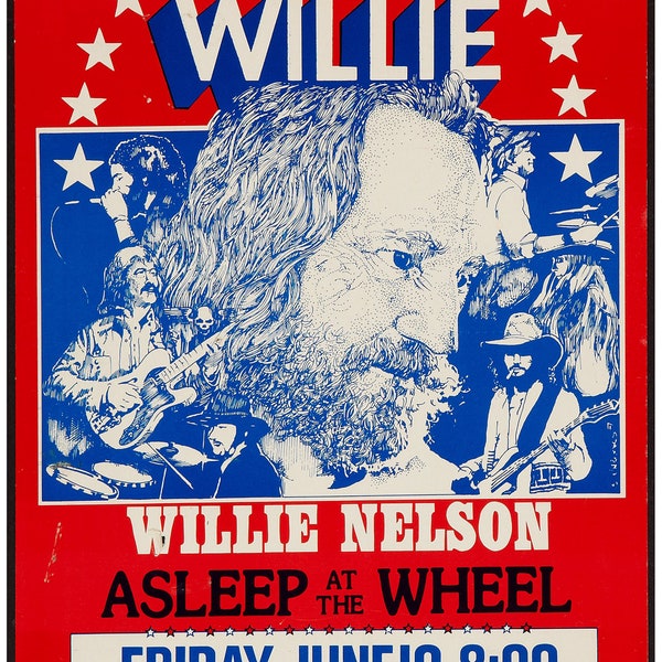 Willie Nelson Poster - Etsy