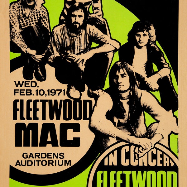Fleetwood Mac Poster Vintage Etsy