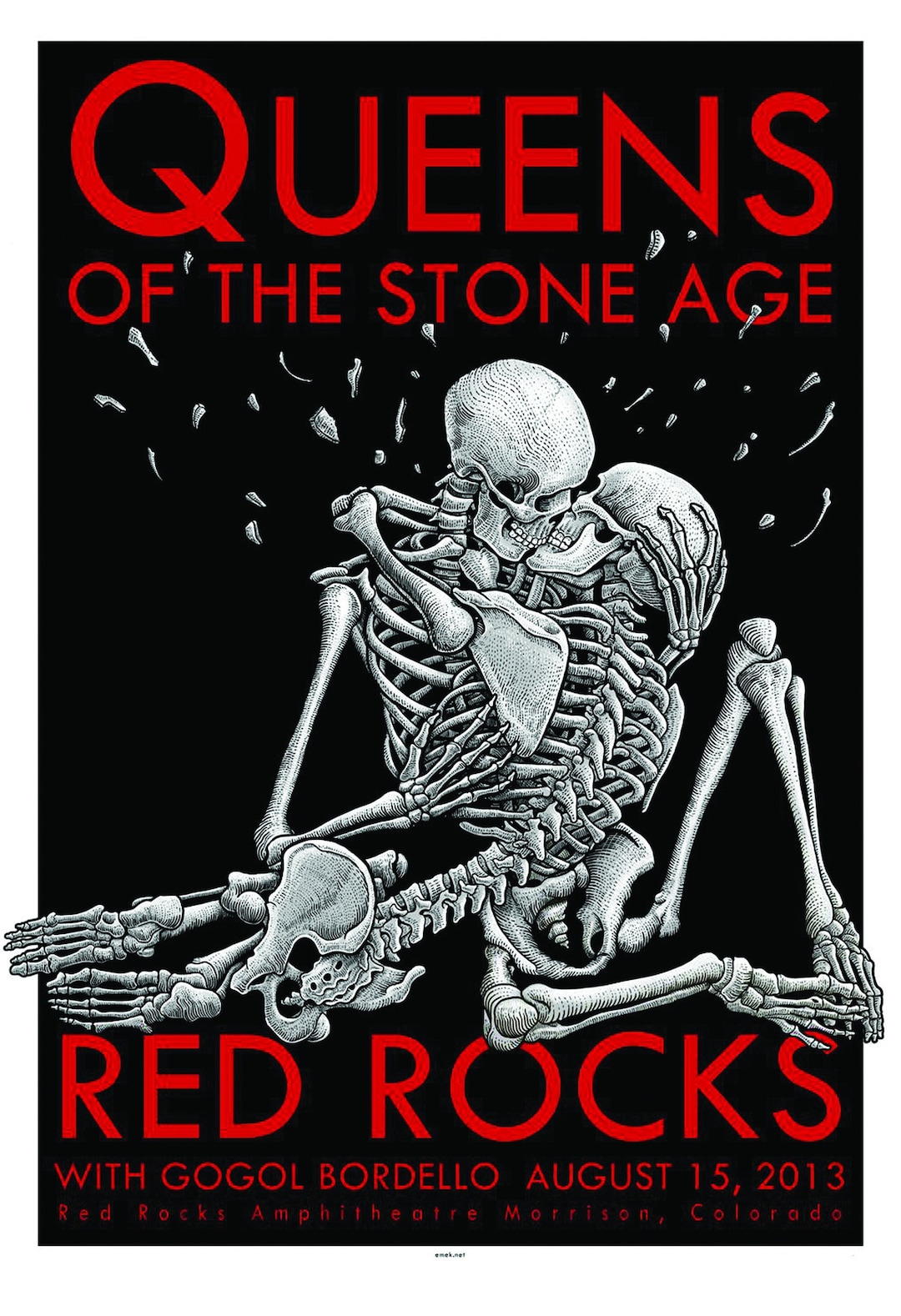 Queen's of the Stone Age Re-print Vintage Concert Poster - Etsy