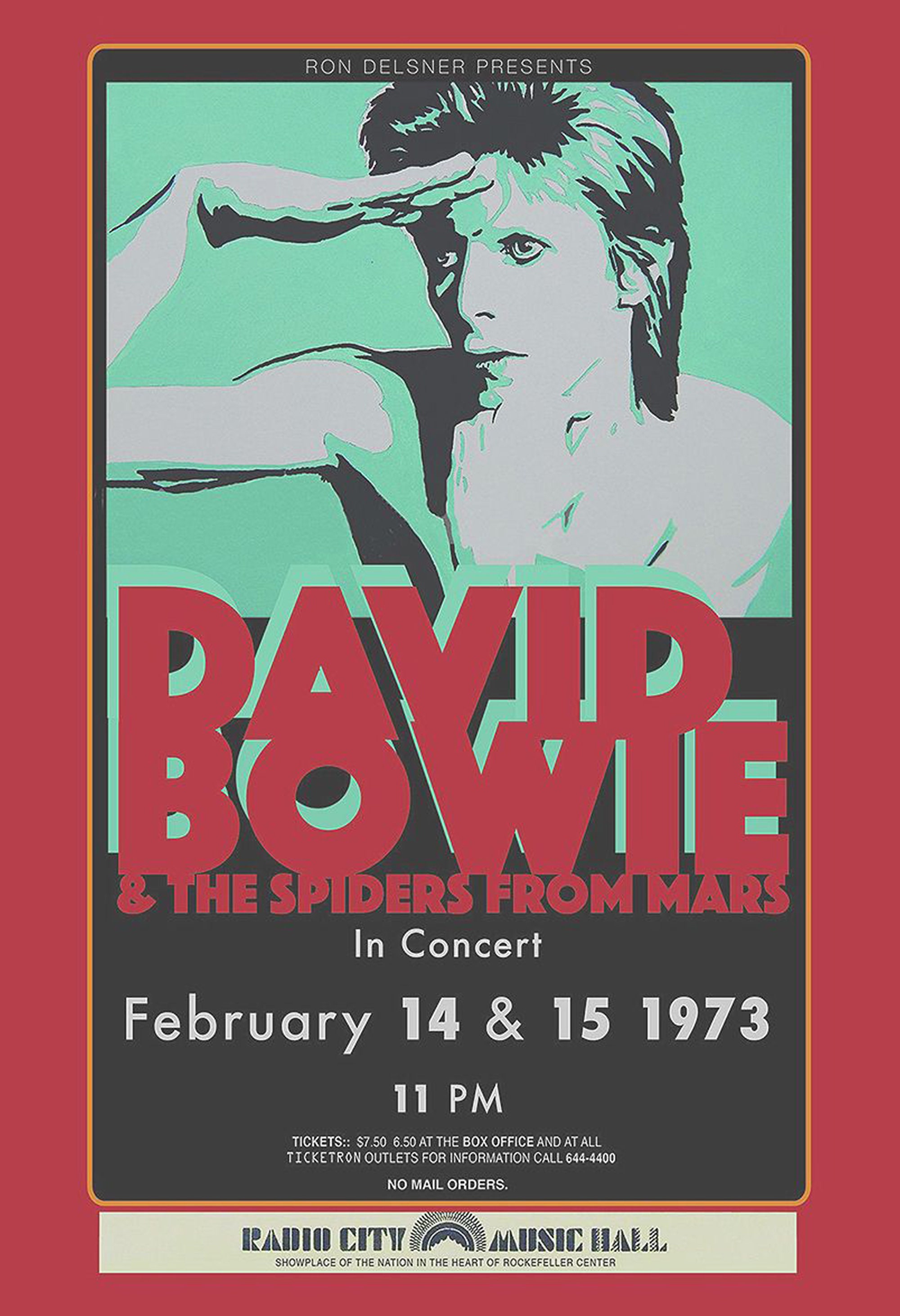 David Bowie Re-print Vintage Concert Poster - Etsy