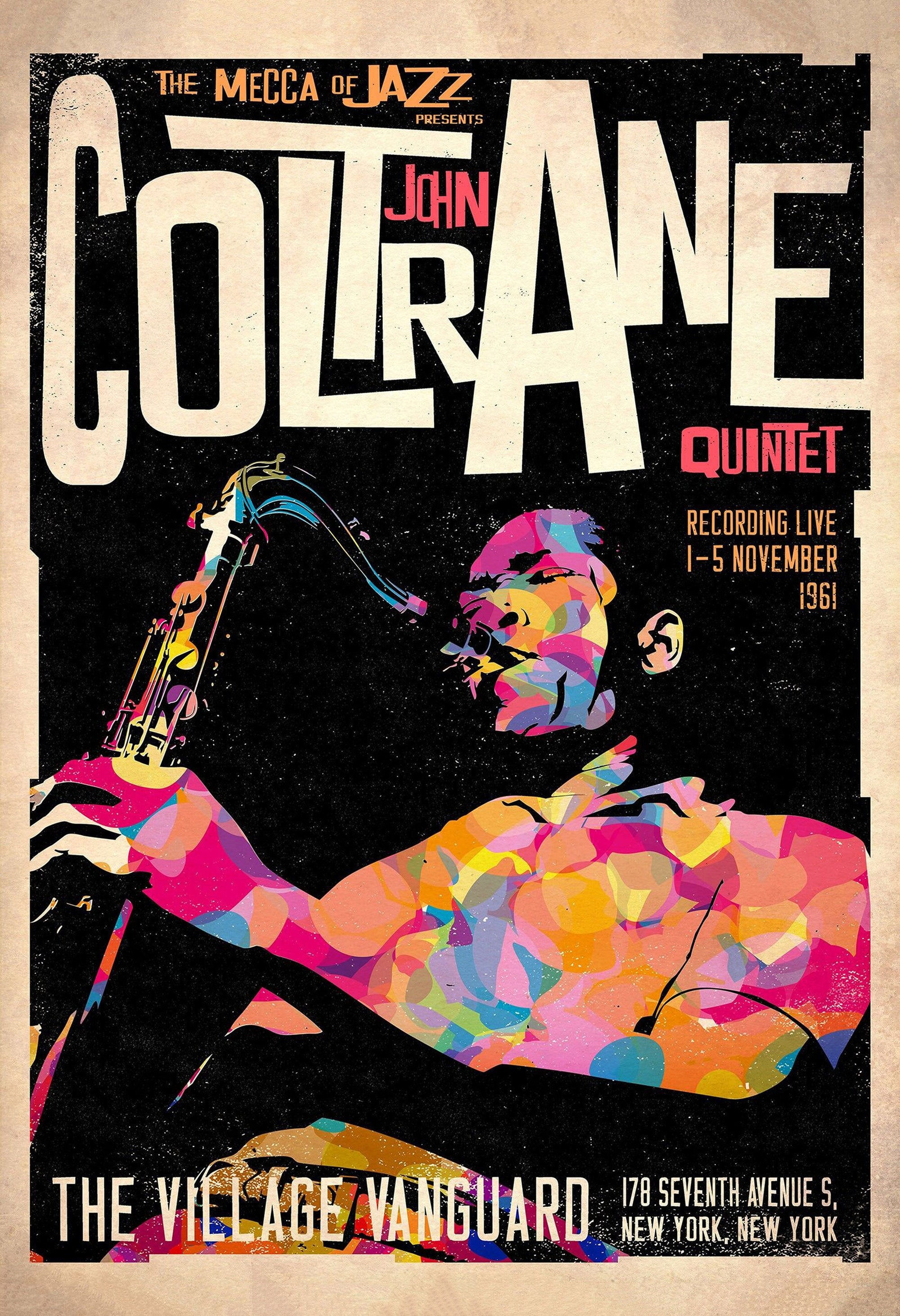 John Coltrane Re-print Vintage Concert Poster - Etsy