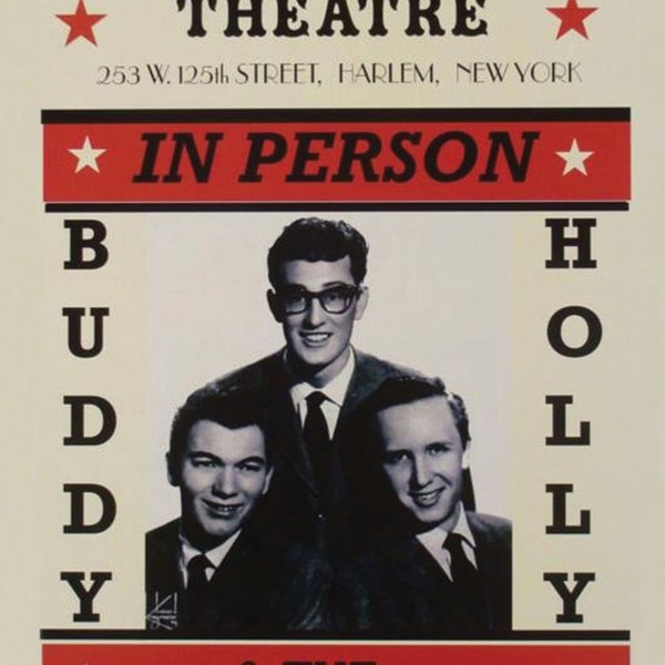 Buddy Holly Poster - Etsy