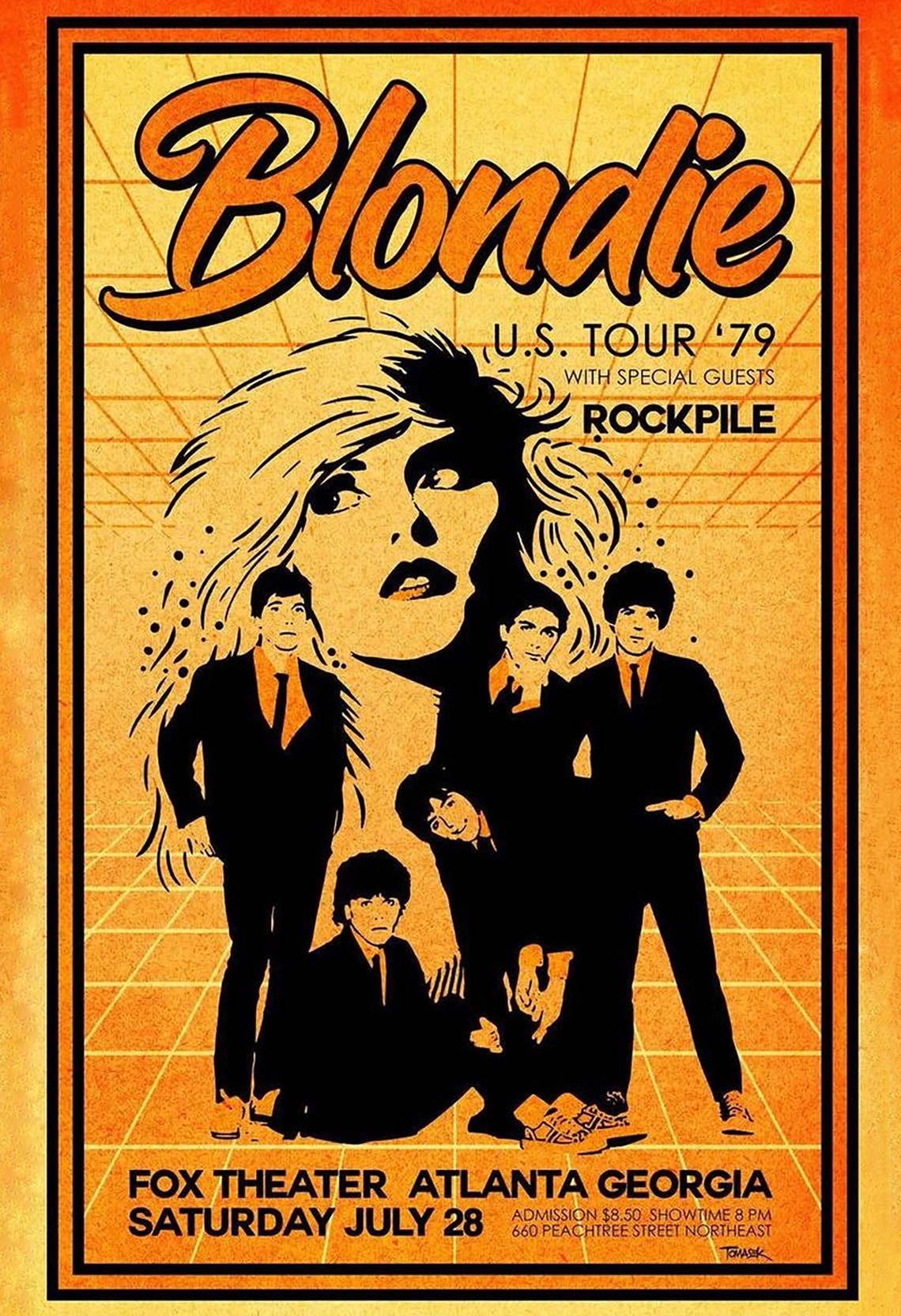 Blondie Re-print Vintage Concert Poster - Etsy