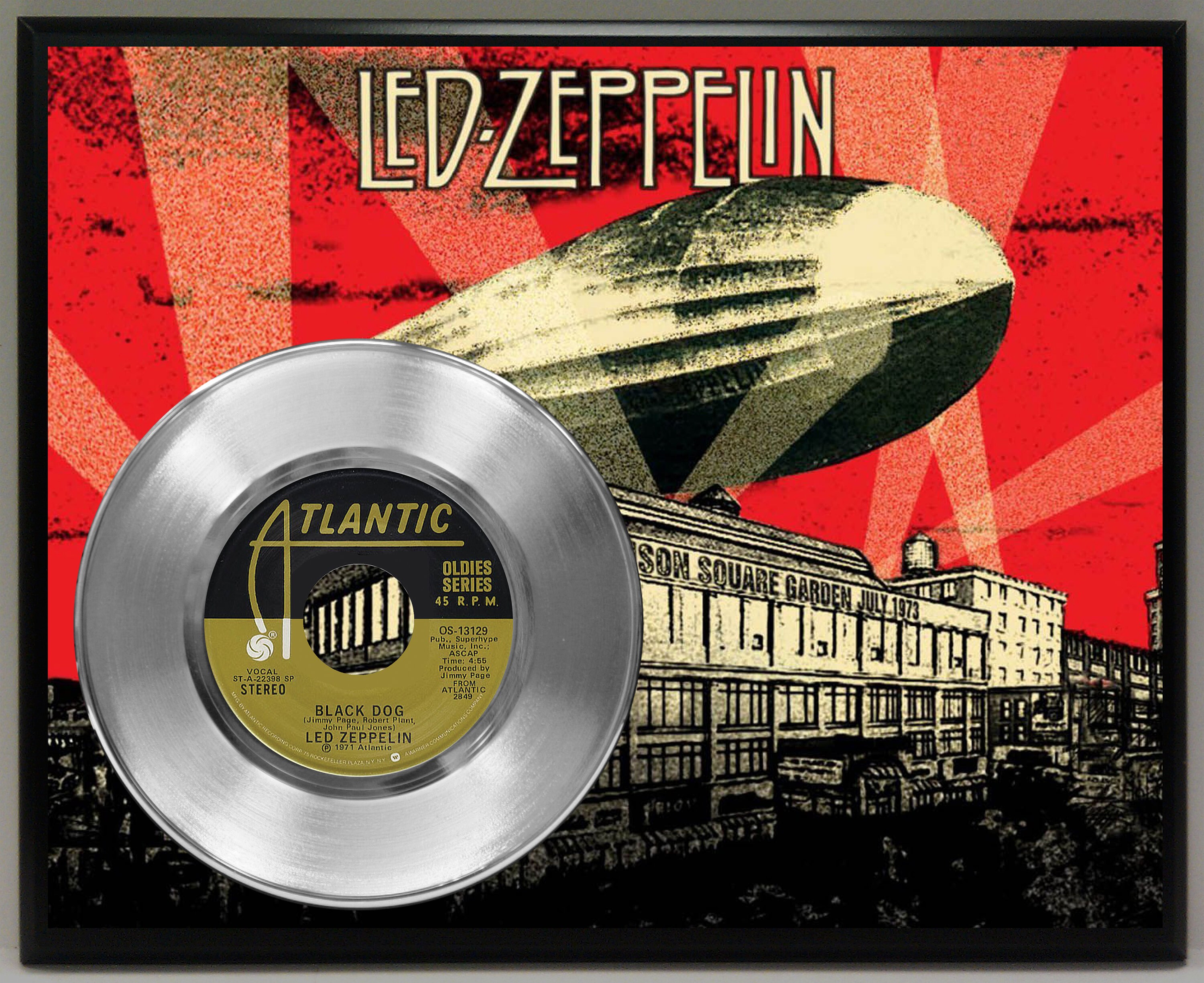 Led Zeppelin 45 Record Poster Art Music Memorabilia Display - Etsy