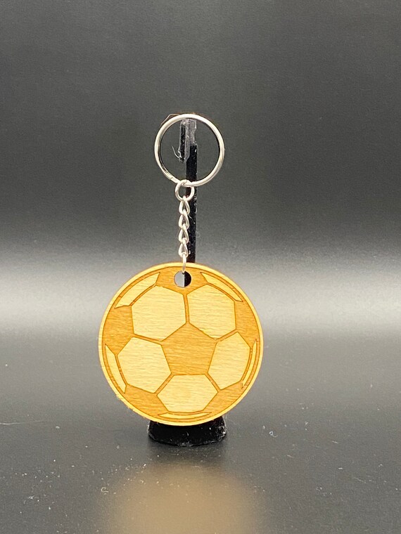 Sports Inspired Laser Cut Wood Keychains | Etsy