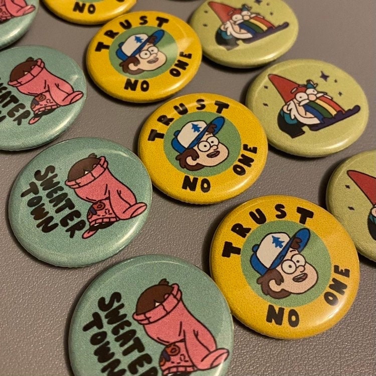 Gravity Falls 1.25 in / 32 Mm Pin Back Button Dipper Mabel - Etsy