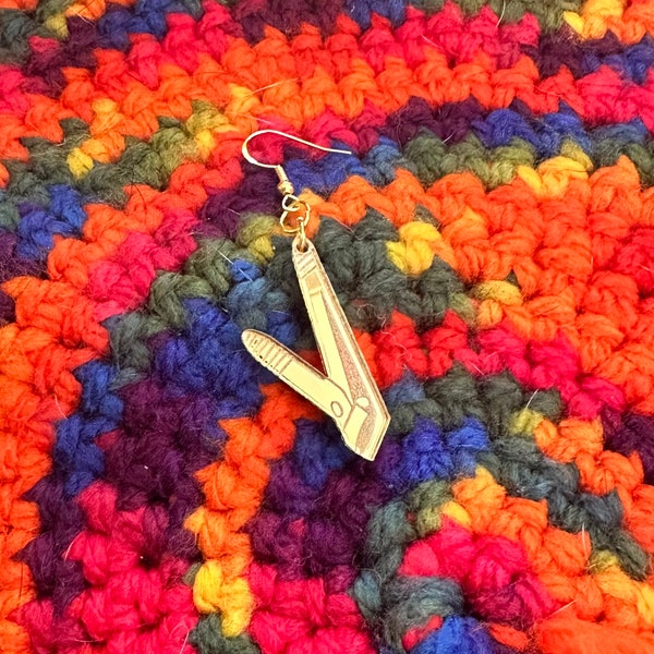 Nail Earrings - Etsy