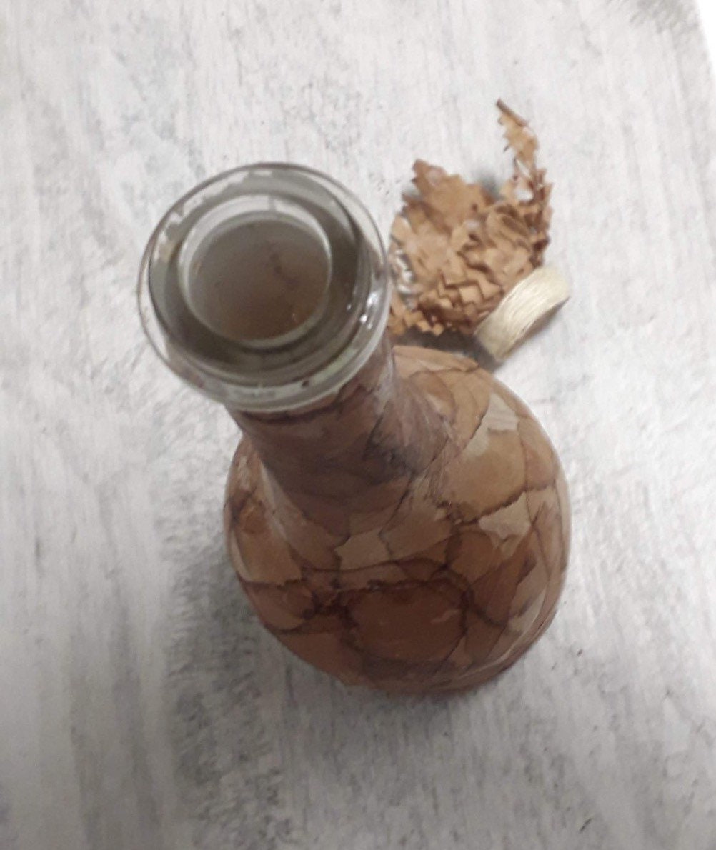 Decorated Bottle, Handmade Bottle Decor, Wine Bottle Decor, Hand ...