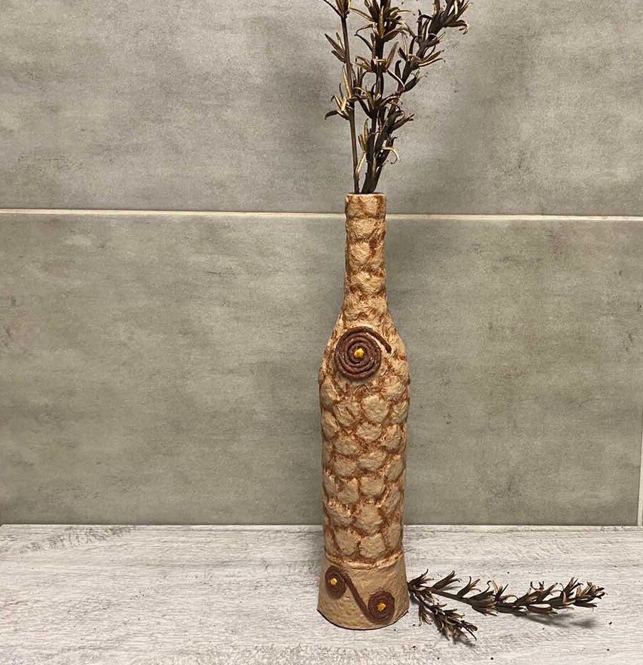 Decorated Bottle Handmade Bottle Decor Wine Bottle Decor - Etsy