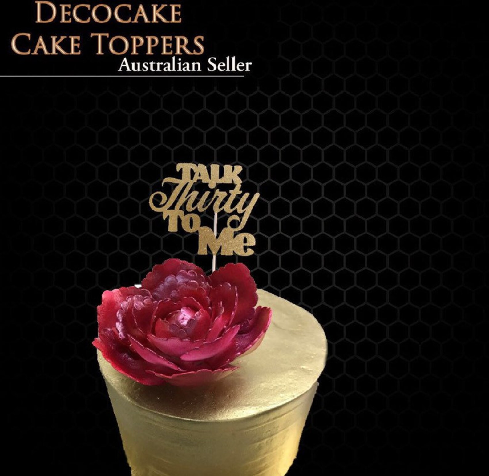 Happy 30th Talk 30 to ME Birthday Cake Topper - Etsy